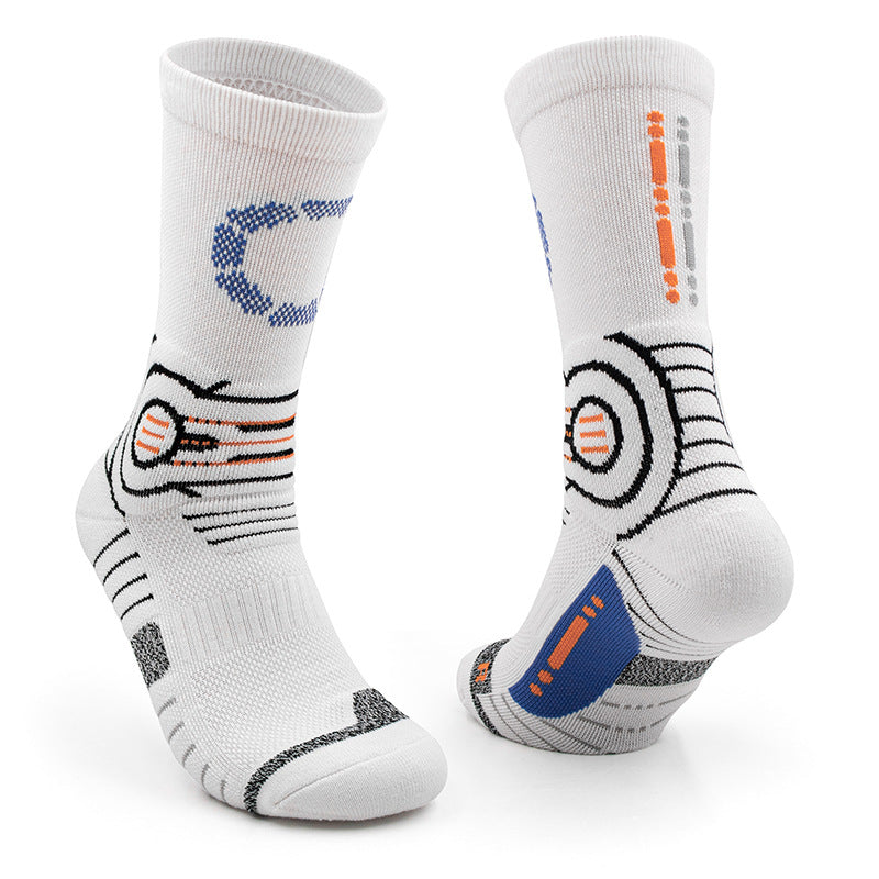 Cyberpunk 2077 peripheral sports socks men's long tube ins tide profes ...