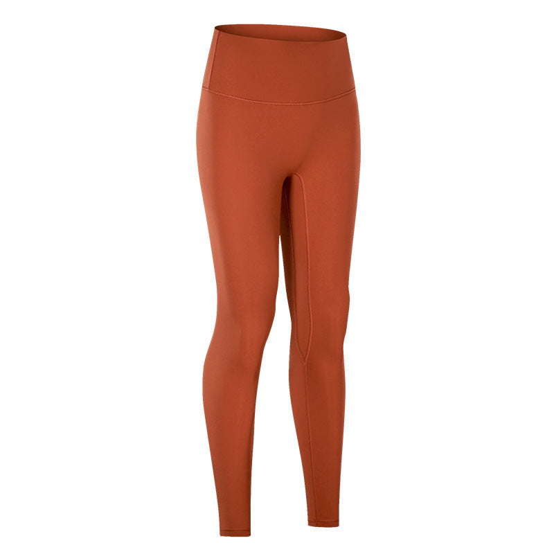 no T-line invisible yoga pants double-sided brushed tight hip-lifting ...